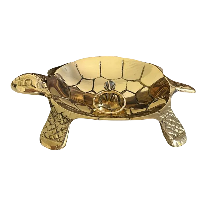 1970s 1970s Brass Turtle Dish | Chairish