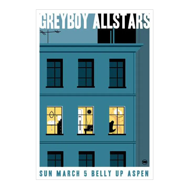2006 American Concert Poster, Greyboy Allstars (Belly Up) | Chairish
