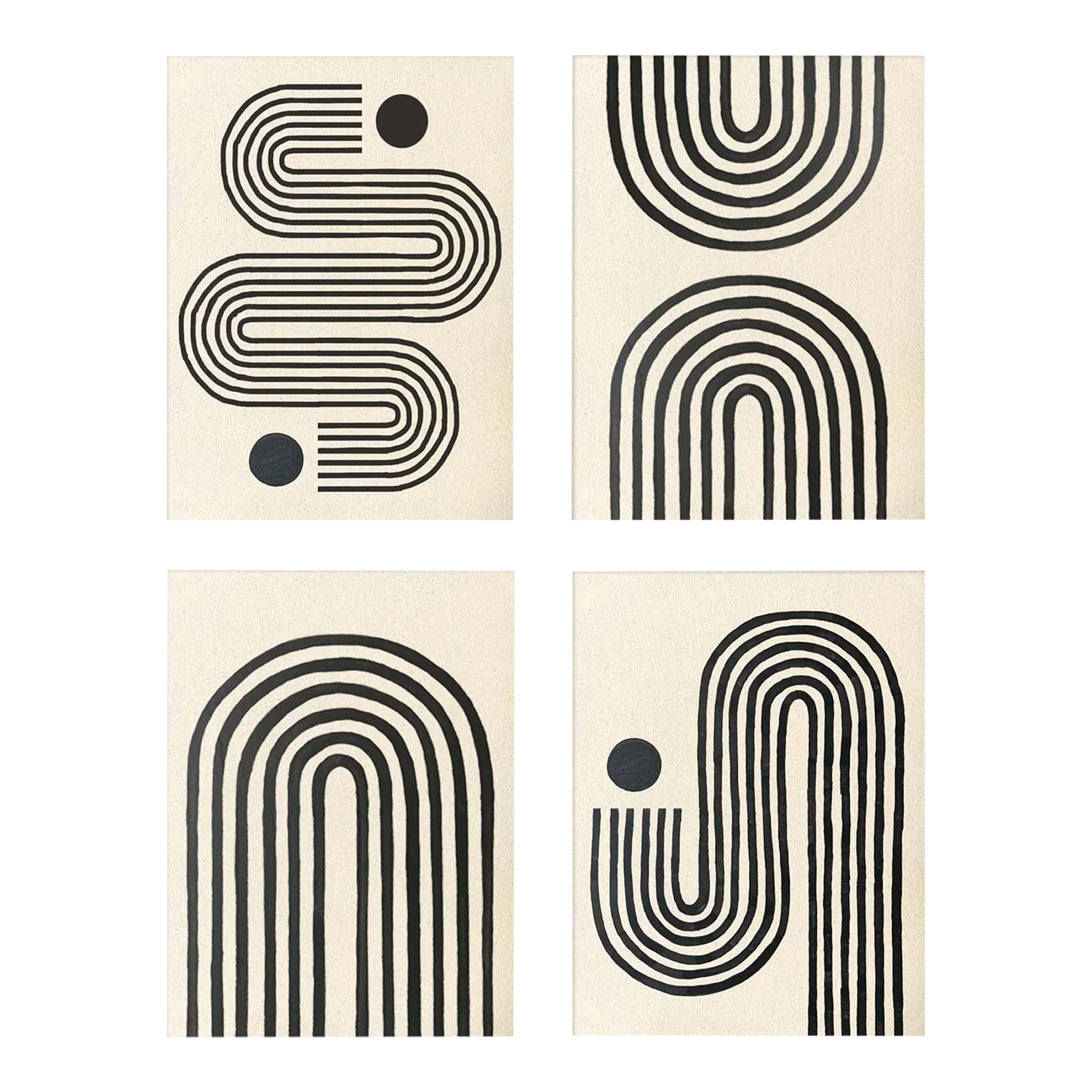 "Follow Your Path" Set of 4 16" X 20" | Chairish