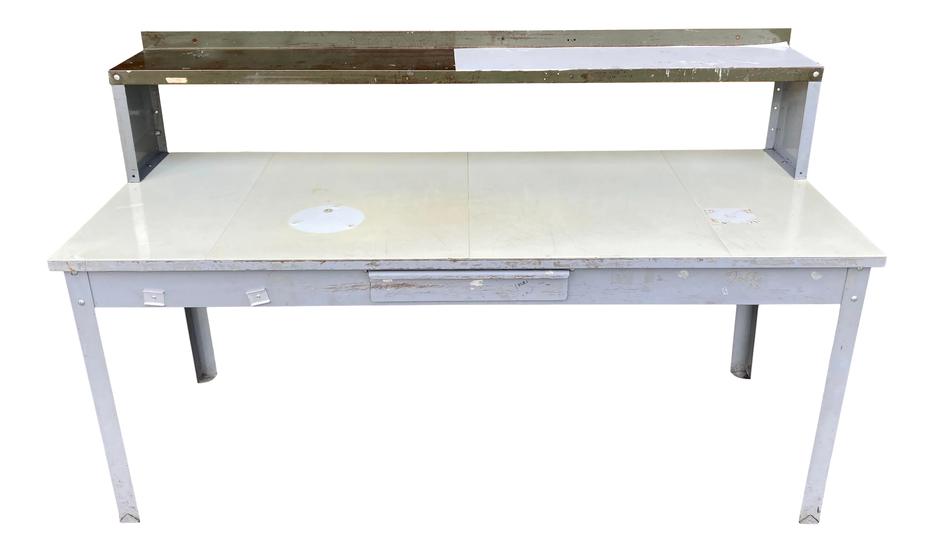 Industrial Steel Work Table Desk by Lyon Metal Products | Chairish