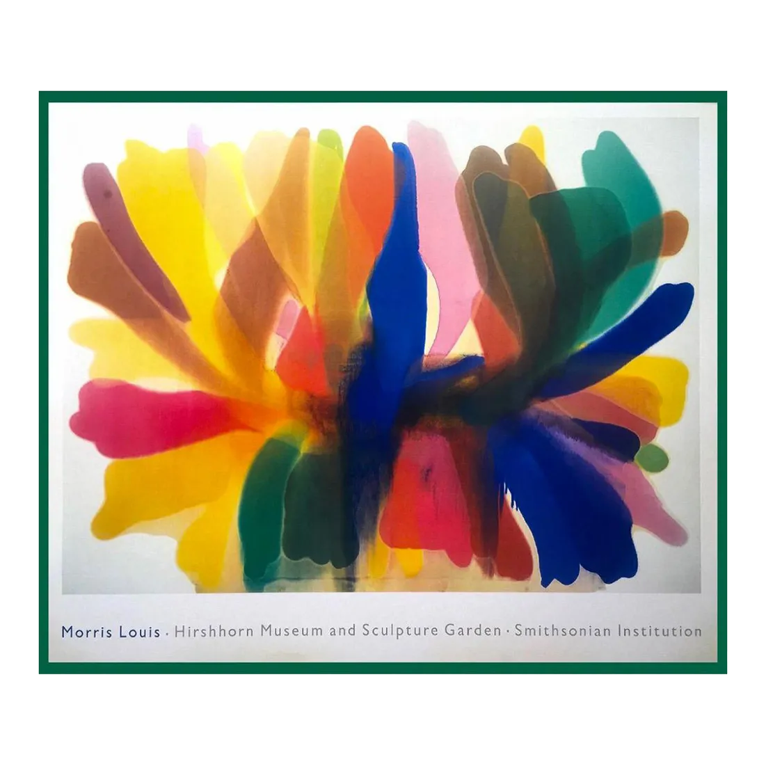 80 Vintage Original Morris Louis Exhibition Lithograph Poster Hirschorn ...