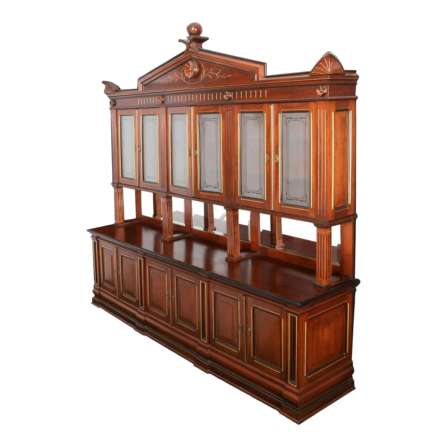 Late 19th Century Italian Victorian Butler's Cabinet | Chairish