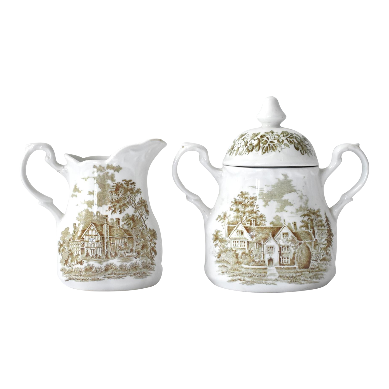 Vintage J&g Meakin "Lower Brockhampton" Creamer and Sugar - a Pair ...
