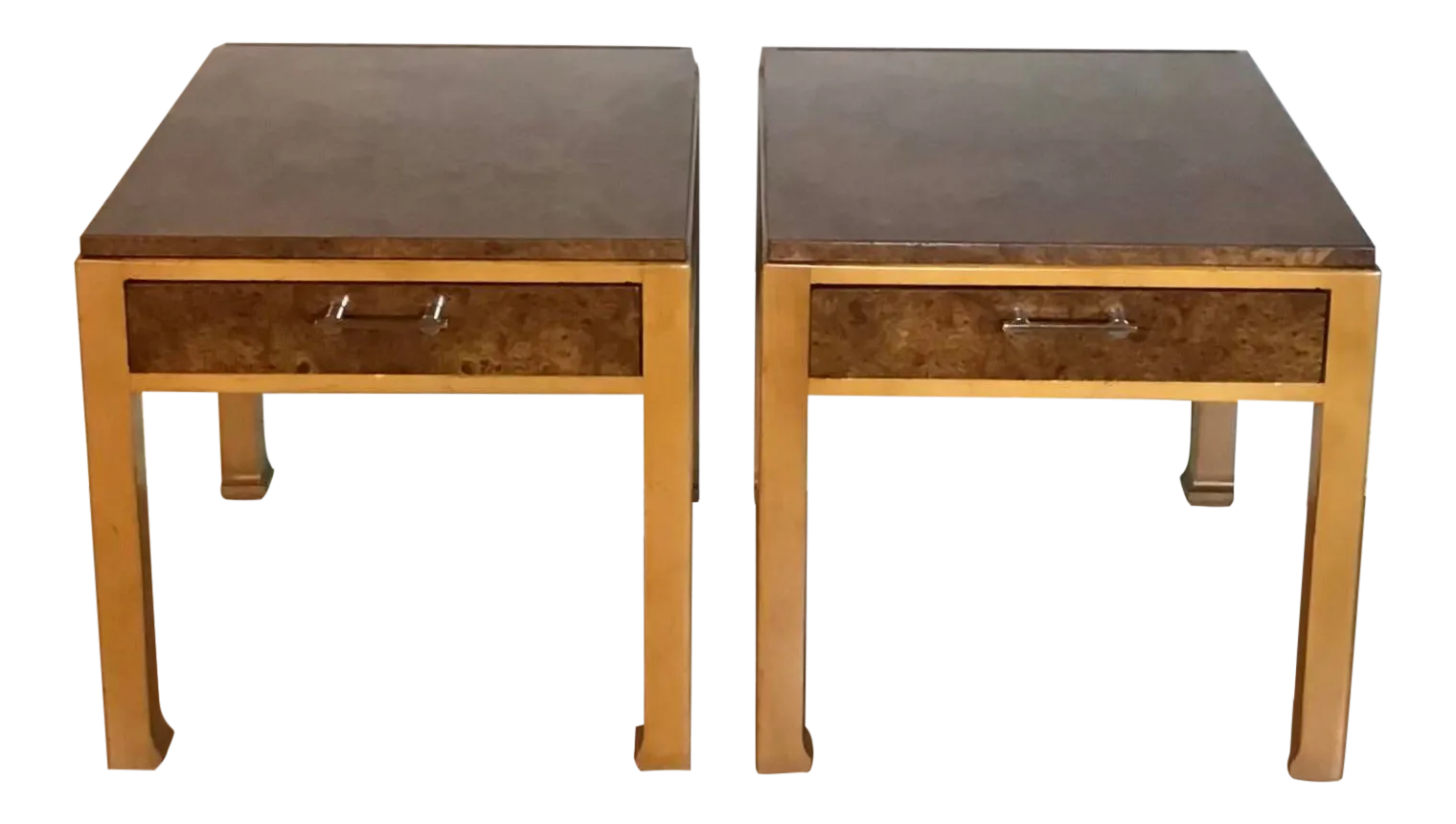 Vintage Mid Century Modern Baker Side Tables - a Pair | Chairish
