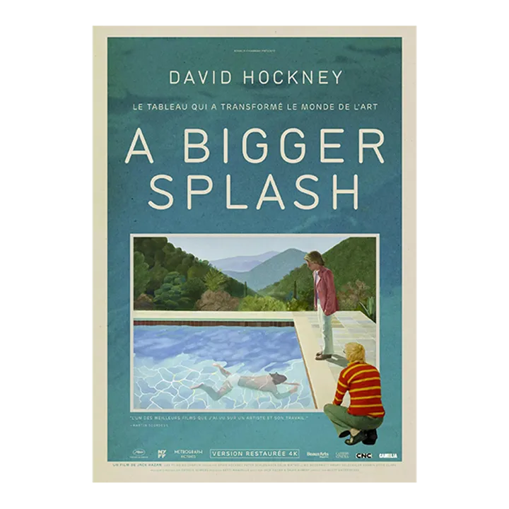 2021 David Hockney a Bigger Splash Movie Reissue Poster | Chairish