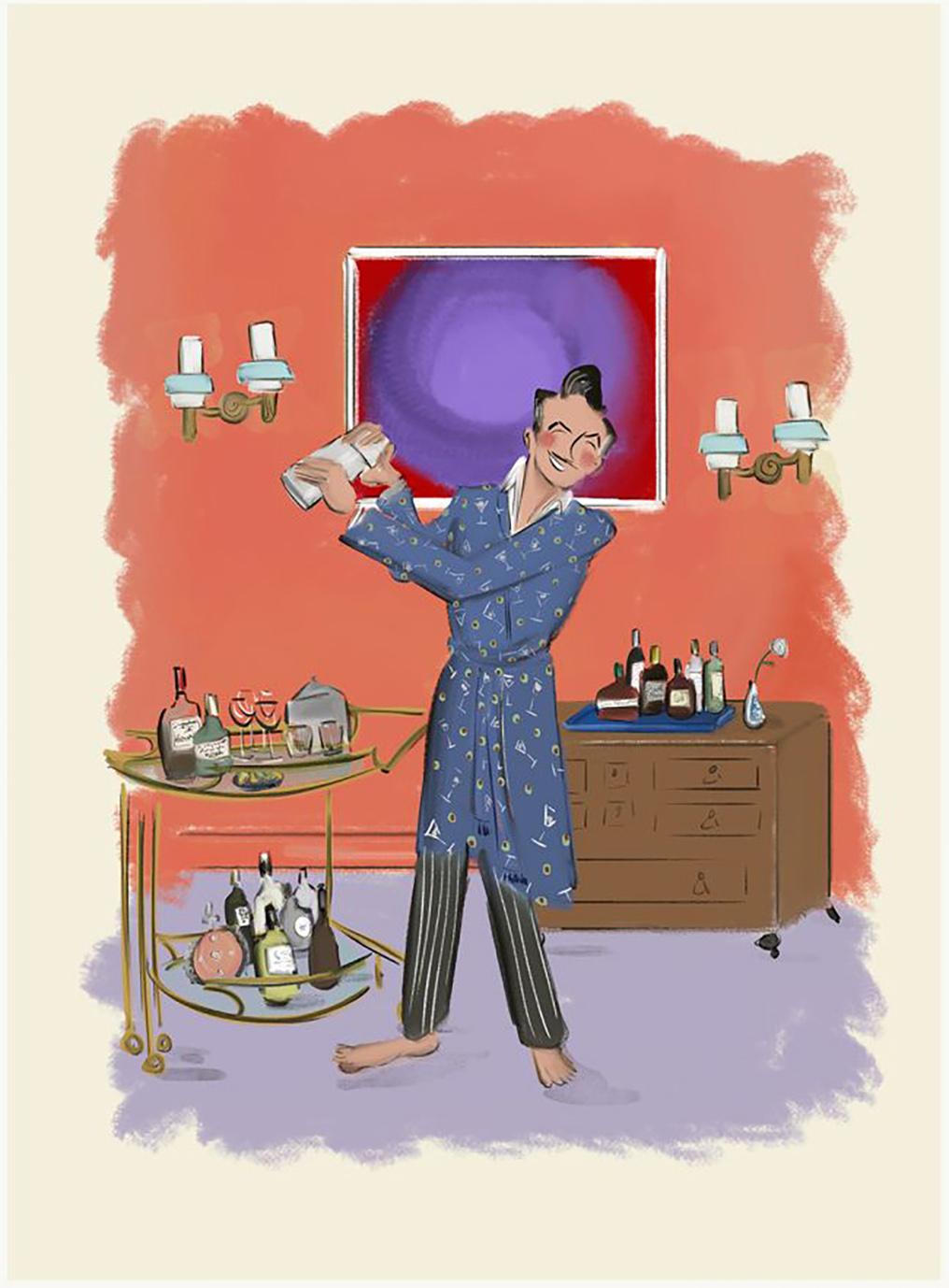 "The Mixologist" Limited Edition Print on Etching Paper by Tug Rice ...