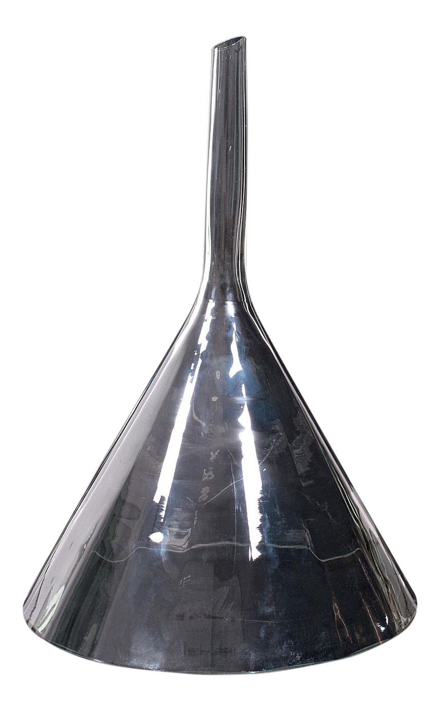 1910s Large Antique Edwardian Continental Glass Apothecary Funnel ...