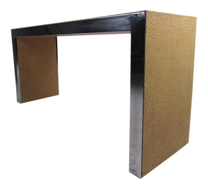 Karl Springer Style Console Table | Chairish