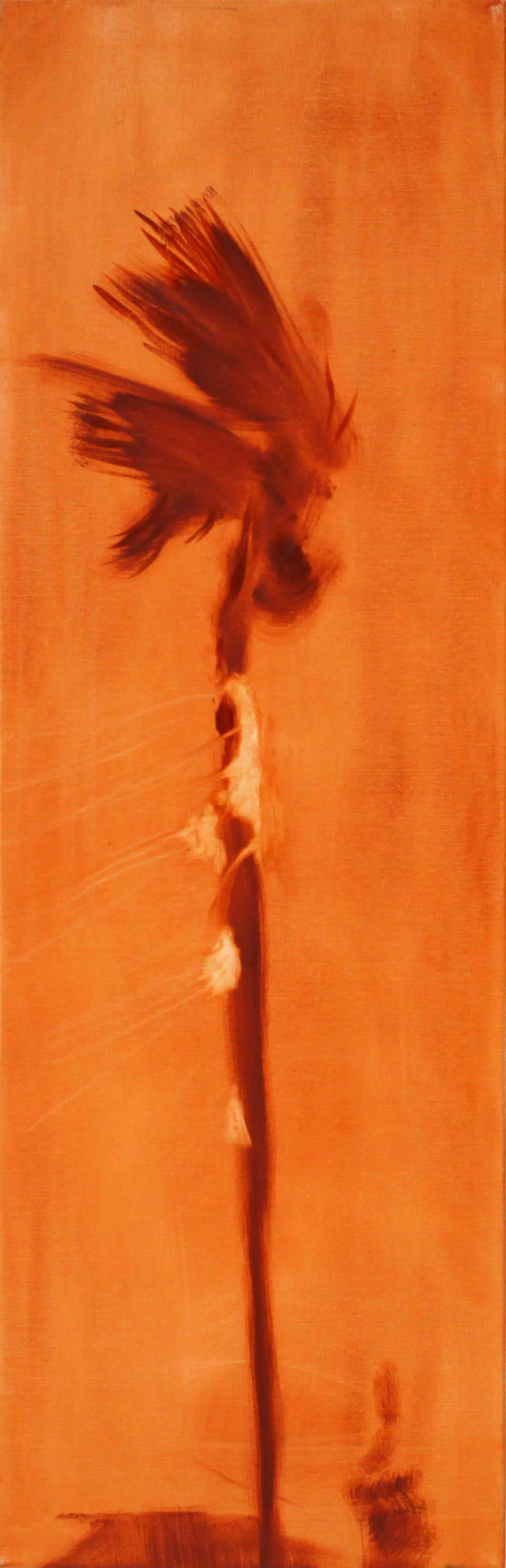 "Inferno 5" Contemporary Abstract Botanical Conceptual Oil Painting ...