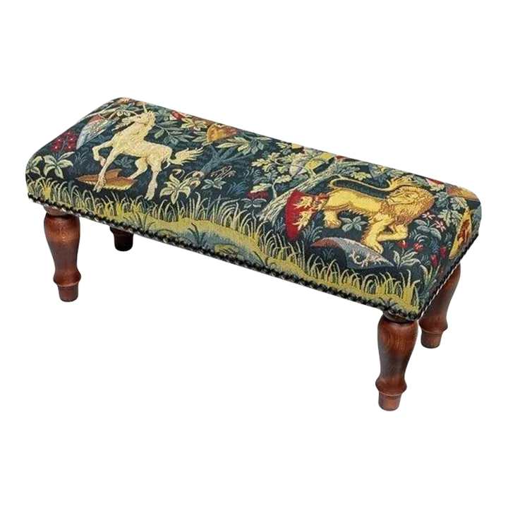 Knights of the Round Table Narrow Stool | Chairish