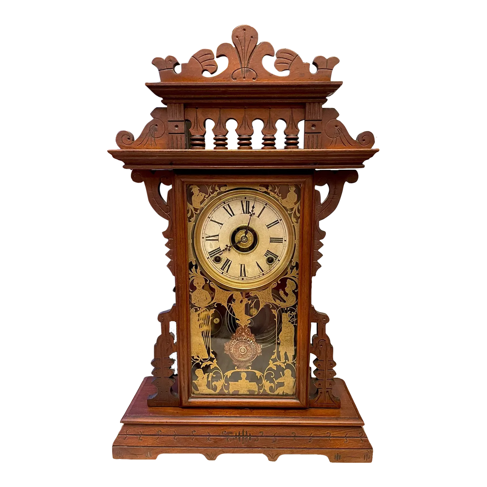 19th Century e.n. Welch “Falka” Eastlake Parlor Mantel Clock With Alarm ...