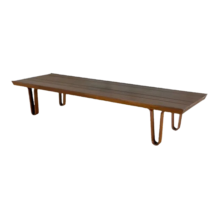 Edward Wormley Long John Bench by Dunbar, 1960 | Chairish