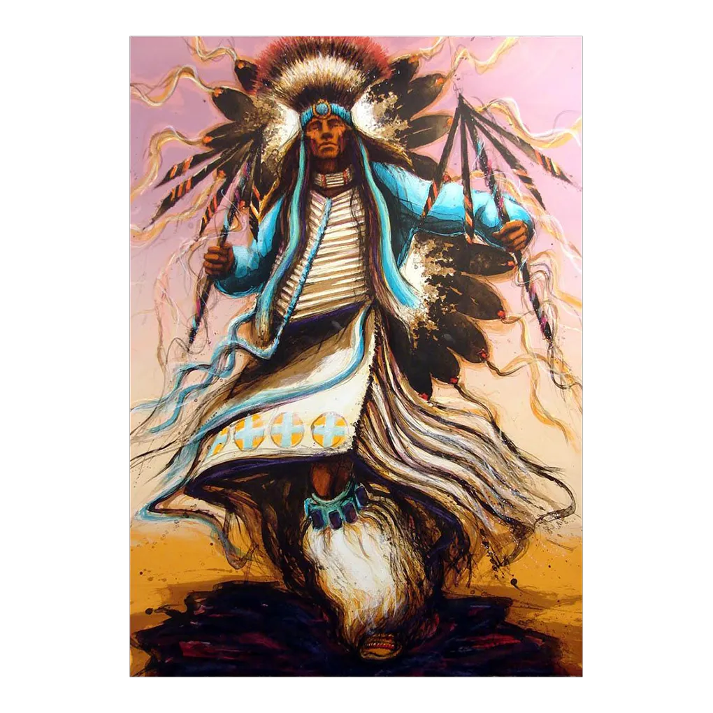 Larry Fodor "Apache Dancer 6" Hand Signed & Numbered Limited Edition ...
