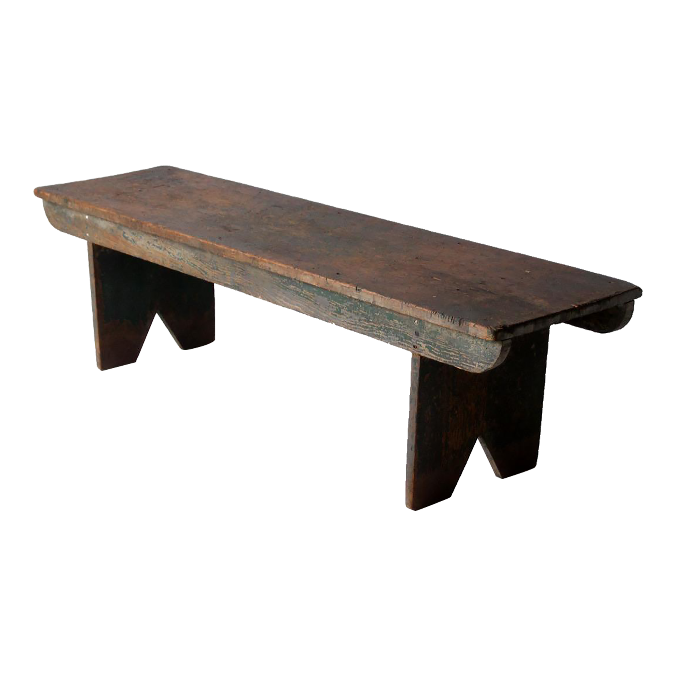 Antique Primitive Wood Bench | Chairish