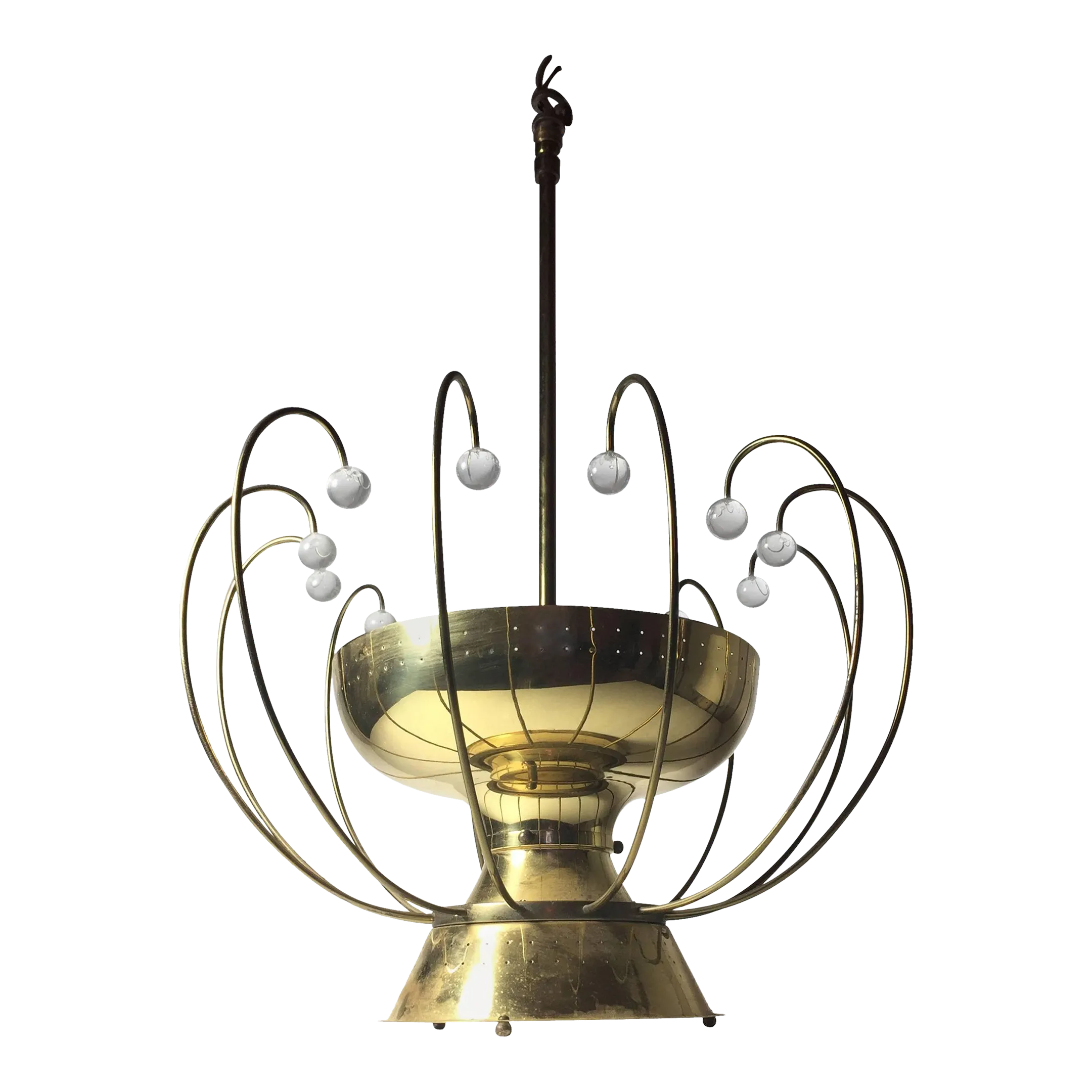 Lightolier Chandelier Ceiling Fixture Lamp | Chairish