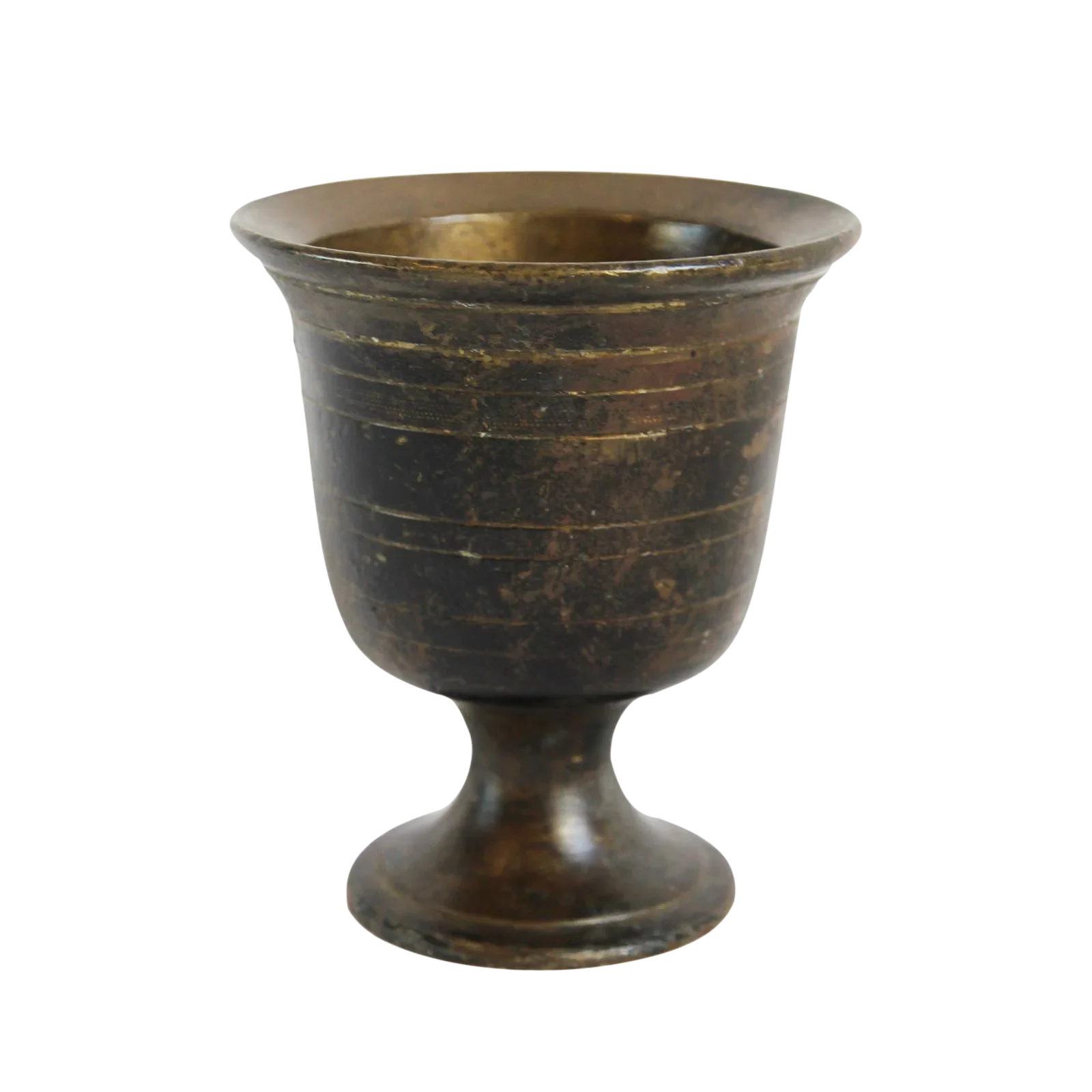 Vintage Bronze & Wax Cup | Chairish