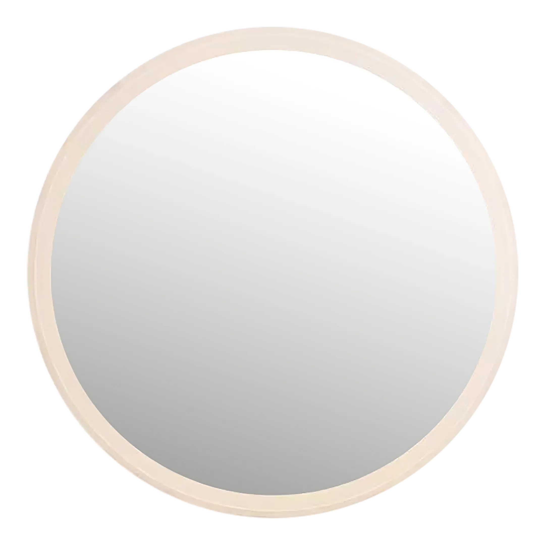 Nova of California Super Star Round Led Mirror, Round, Chrome | Chairish