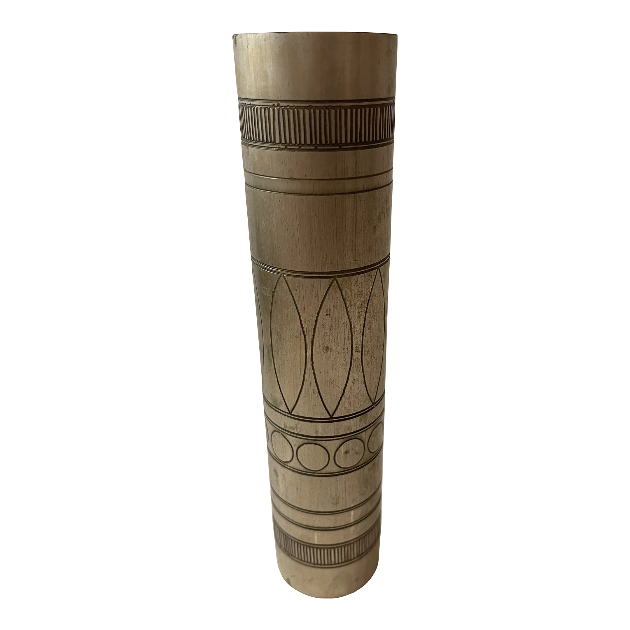 Etched 1960s Mario Pinton Vase | Chairish