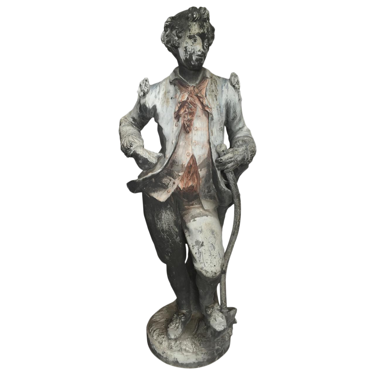19th C. English Lead Garden Statue | Chairish