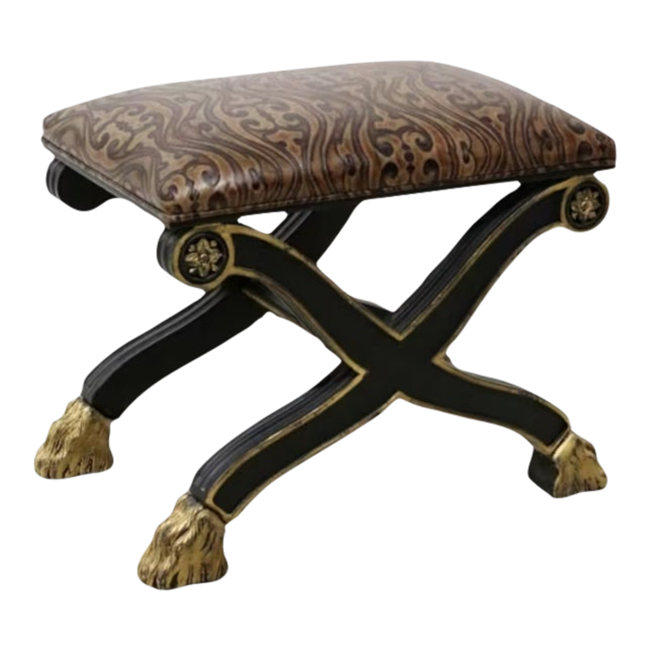 Century Furniture Neoclassical Dorothy Draper Style X Curule Bench ...