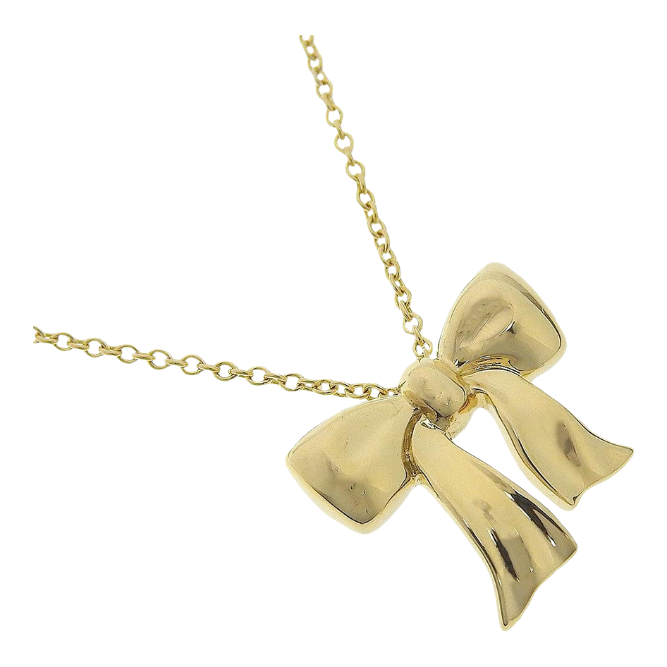 Tiffany & Co Ribbon Necklace | Chairish