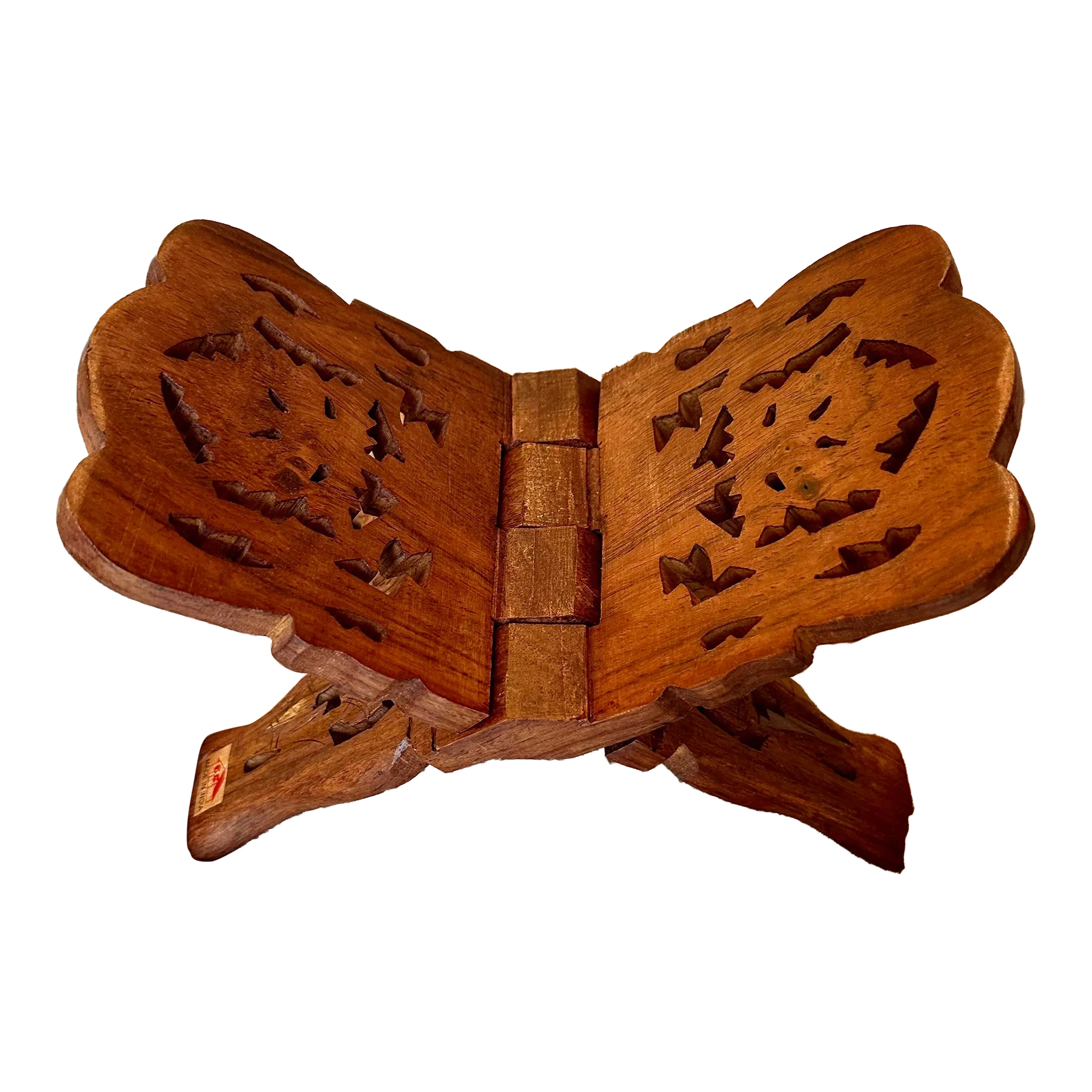 Vintage Wooden Book Display Stand | Chairish