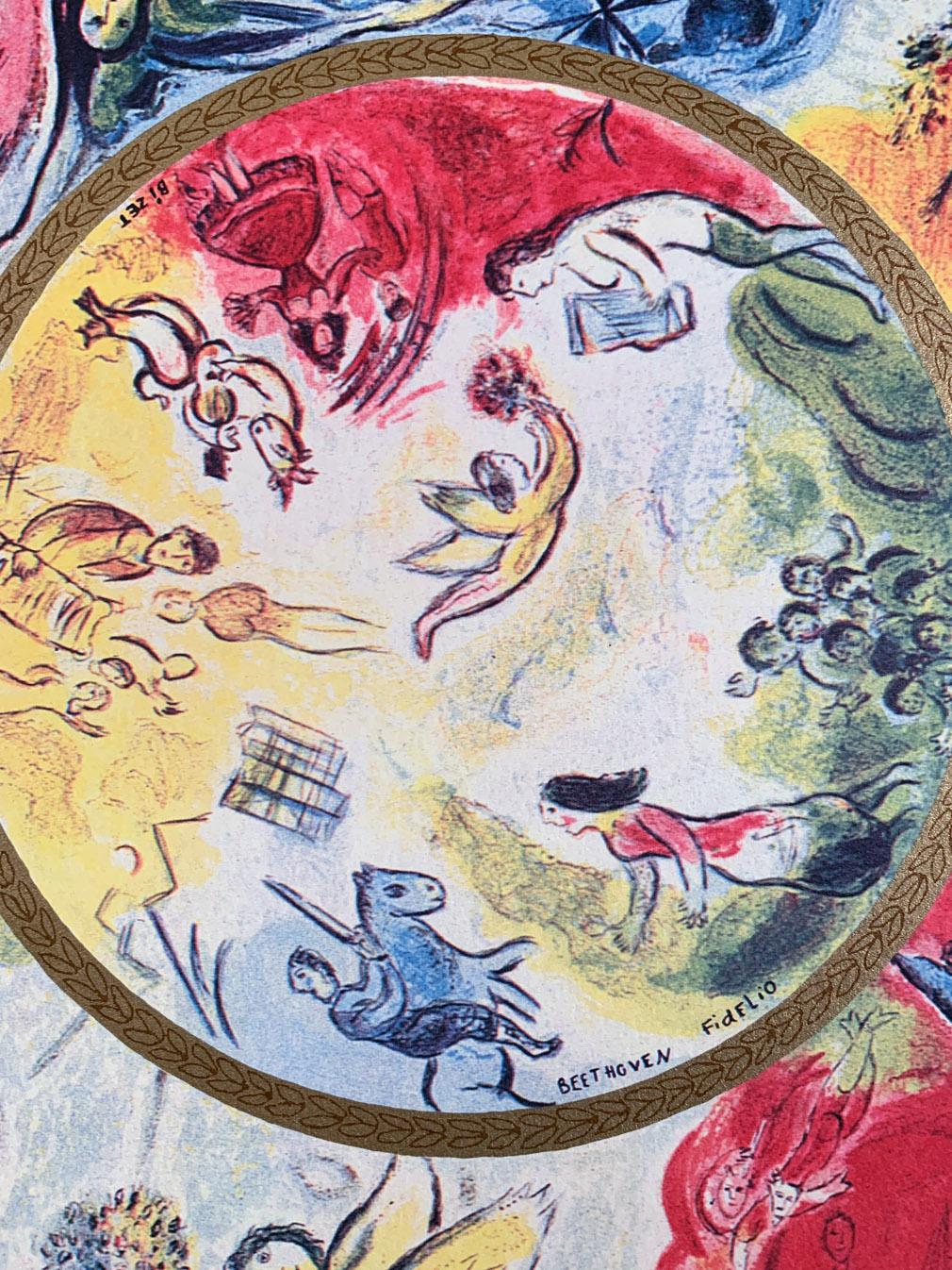 Paris Opera House Ceiling Chagall Lithograph | Shelly Lighting