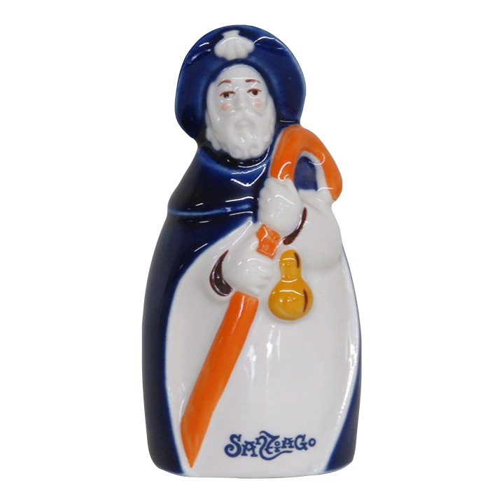 Galos Portugal Porcelain Santiago the Apostle Small Figurine | Chairish