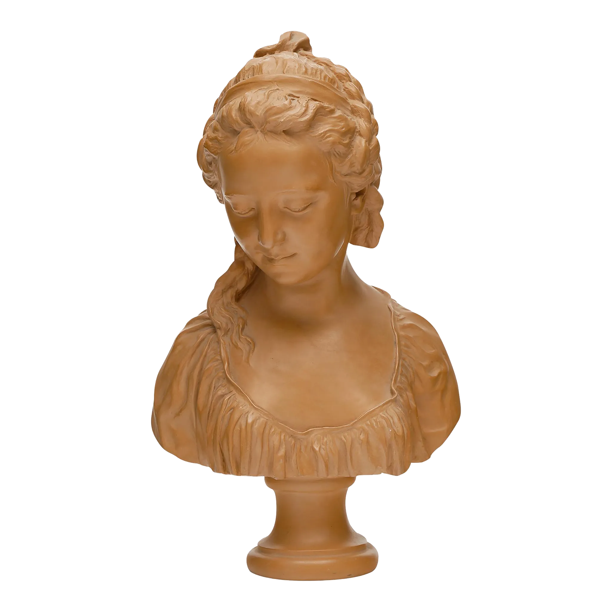 French Antique Terracotta Bust | Chairish