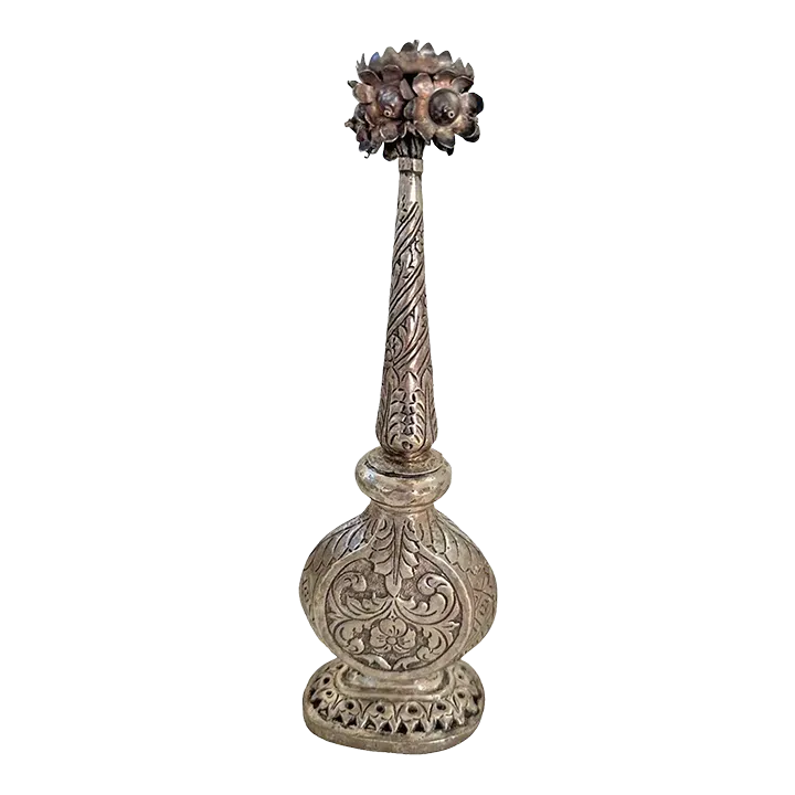20th C Indian Silver Mughal India Rosewater Perfume Sprinkler Spray ...