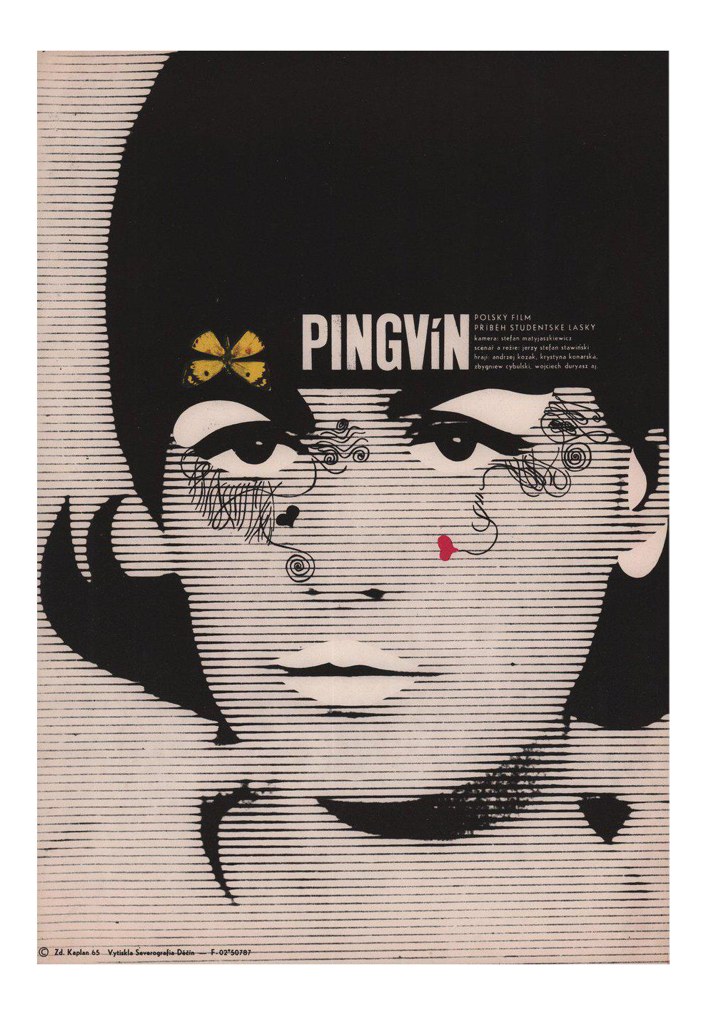 Pingwin 1965 Czech A3 Film Poster | Chairish