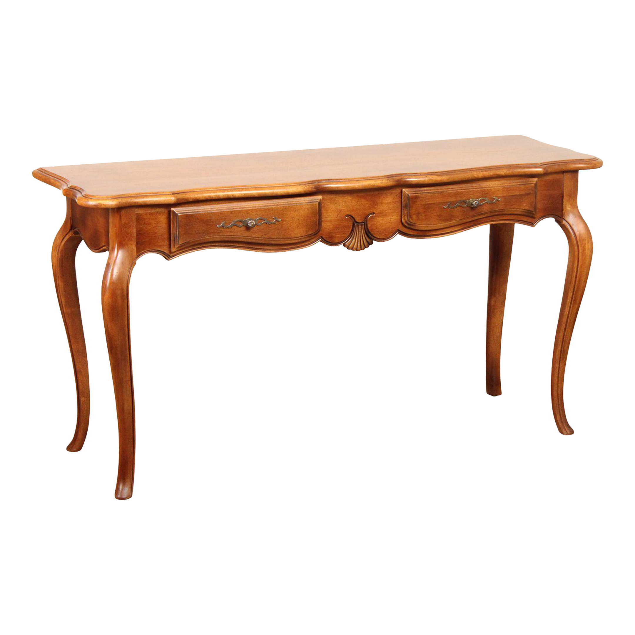 Ethan Allen 'Country French' Two-Drawer Console Table | Chairish