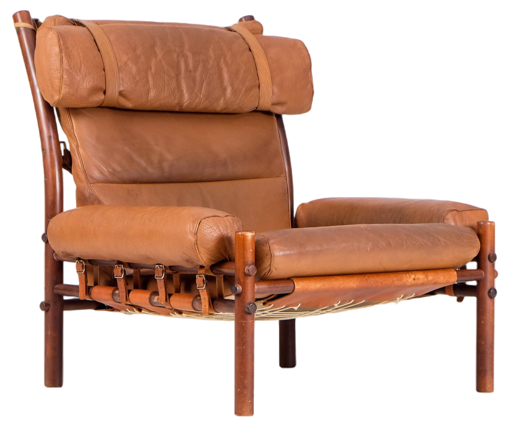 Inca Easy Chair attributed to Arne Norell, 1970s | Chairish