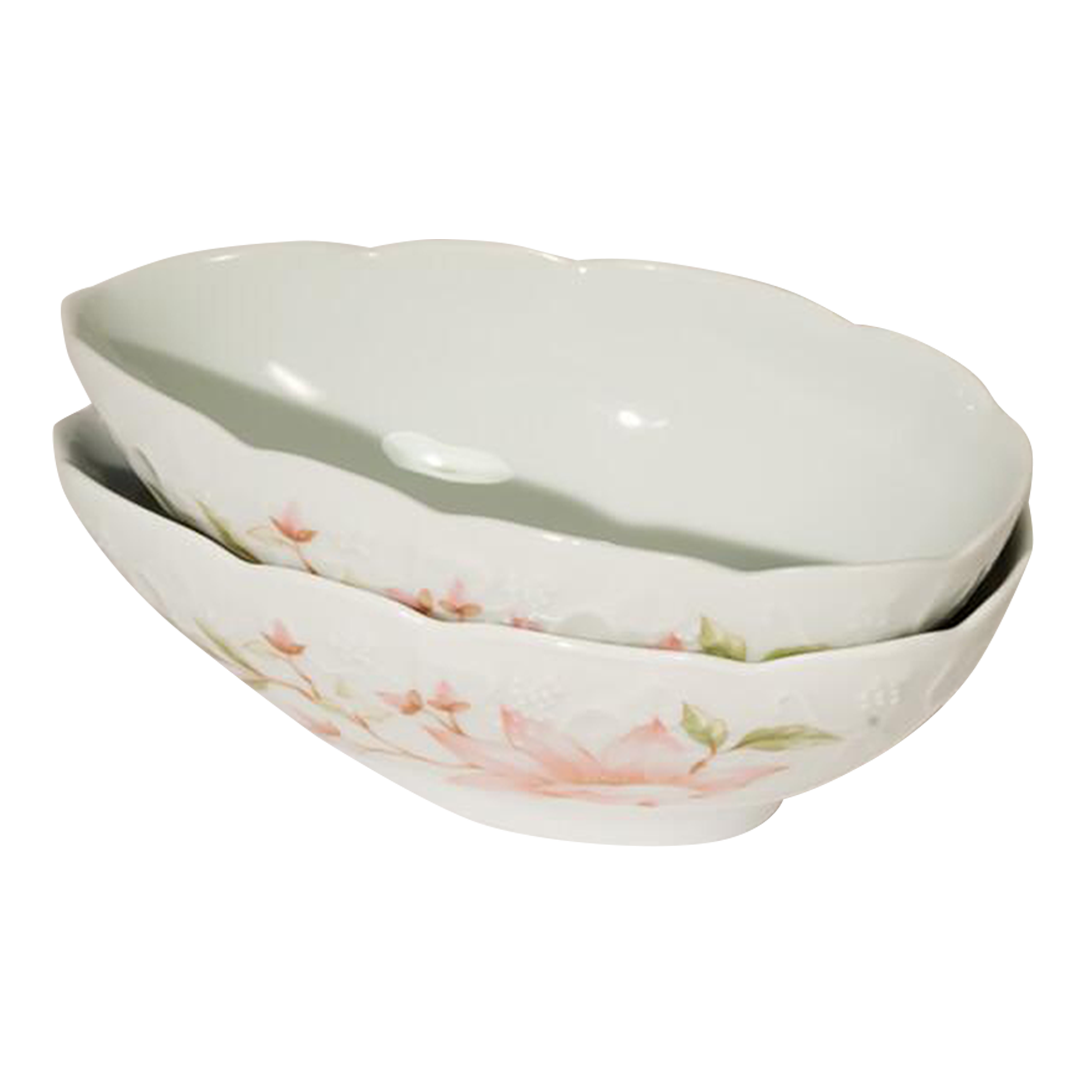 Vintage Floral Dishes Set by Lierre Sauvage- a Pair | Chairish