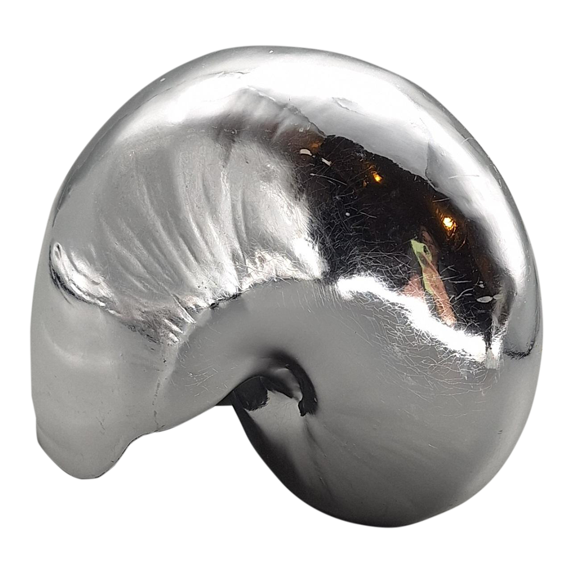 Vintage Nate Berkus Chrome Finish Seashell | Chairish