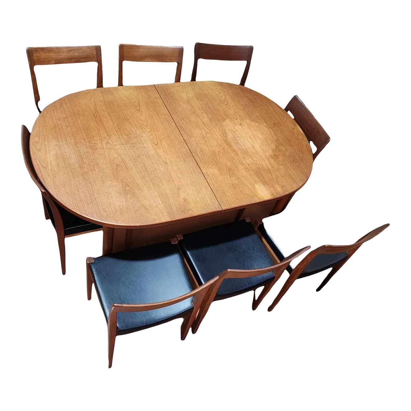 1960s Mid Century Modern Troeds Bjarnum Dining Table and Chairs - Set ...