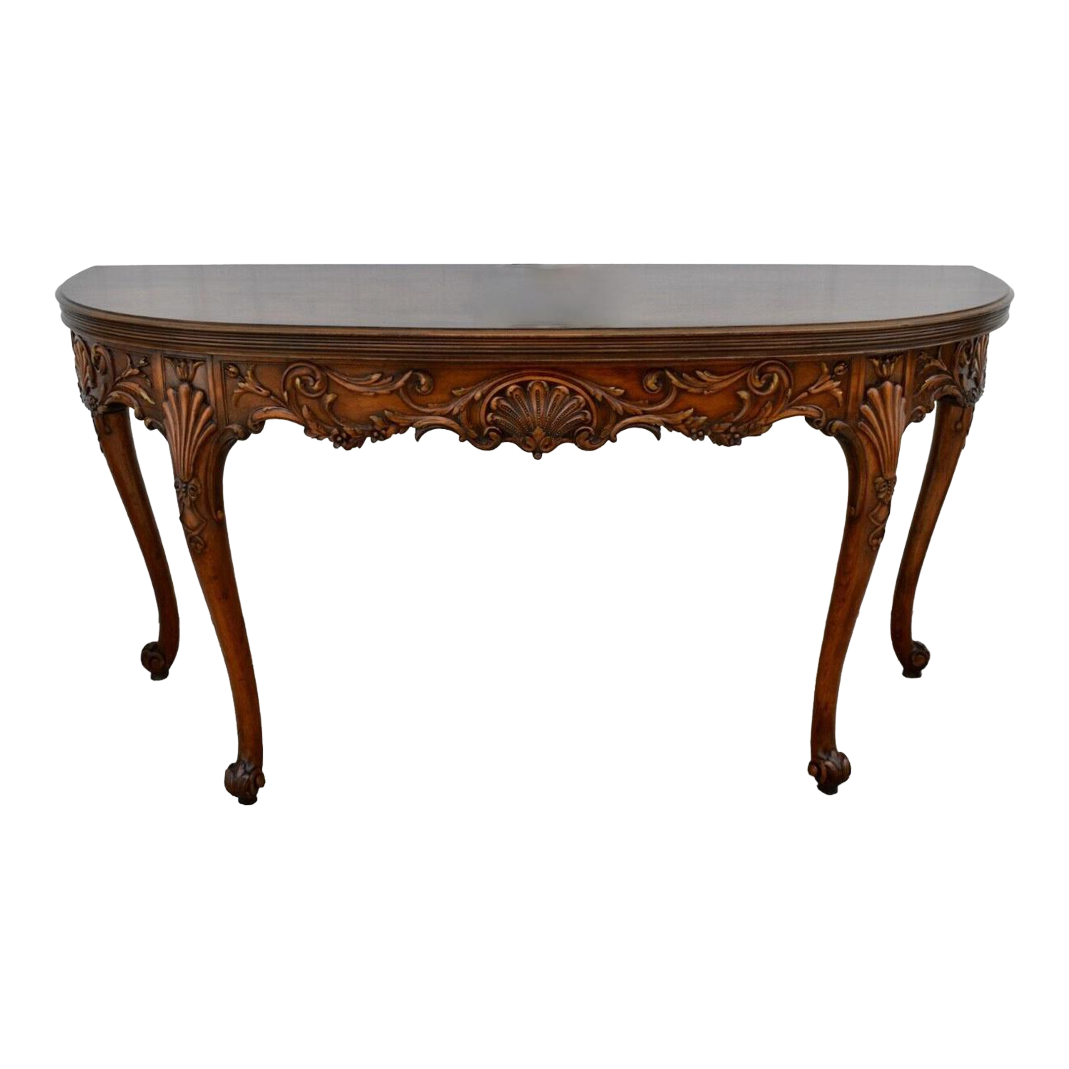 Antique Walnut Renaissance Revival Style Flip Top Console Table | Chairish