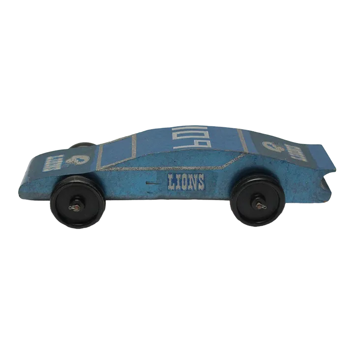 Vintage Hand-Crafted Wooden Moderl Car With Detriot Lions Graphics ...