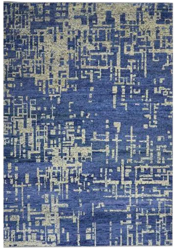 Hand-Knotted Modern Wool Rug - 5′11″ × 7′11″ | Chairish