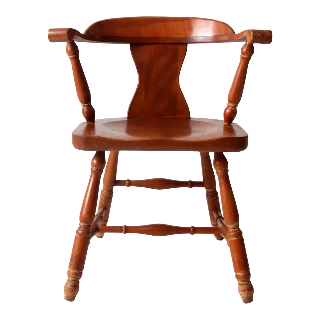 Mid Century Captain's Chair | Chairish