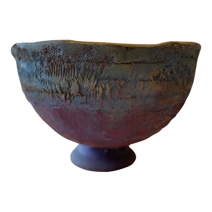 Organic Pottery Bowl | Chairish