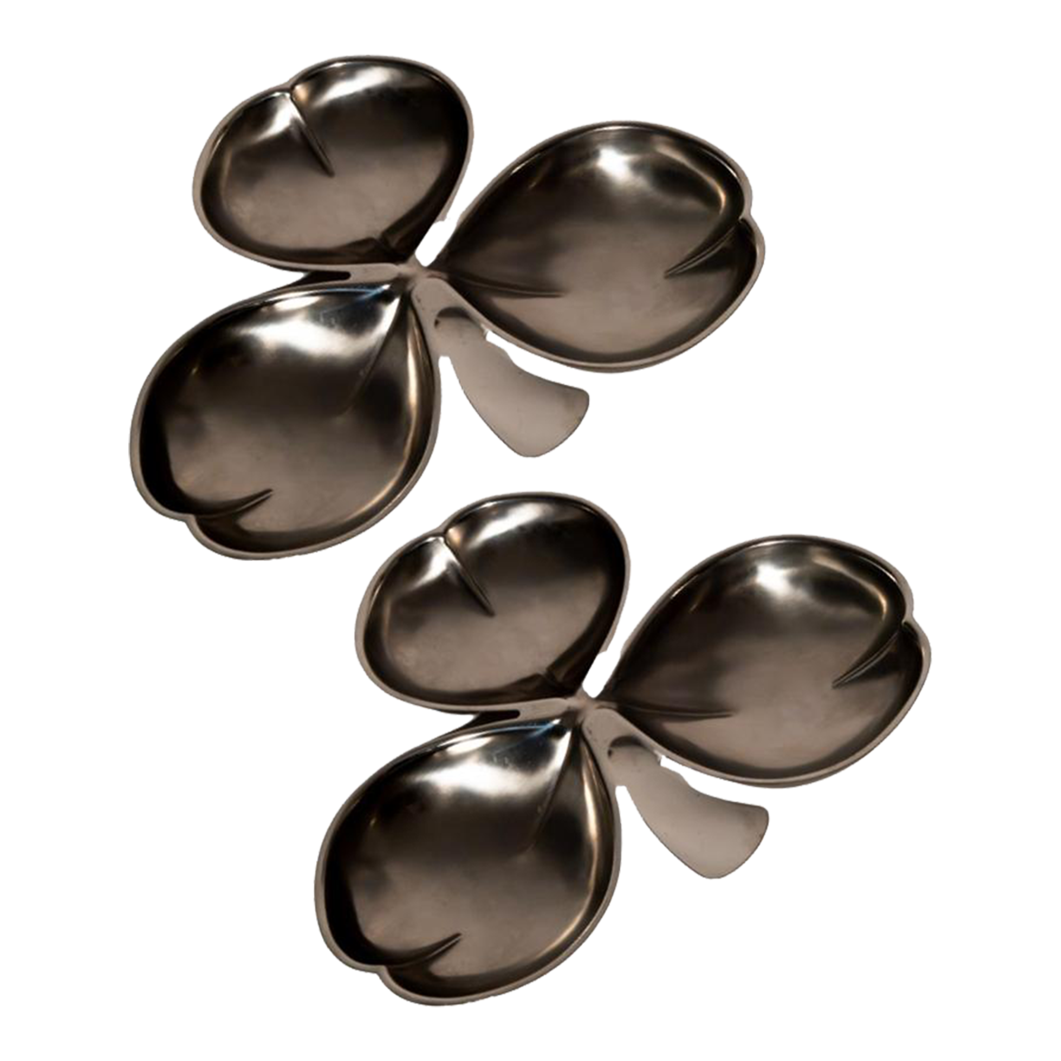 Pair of Vintage French Trèfle Appetiser Dishes by Jean Couzon | Chairish