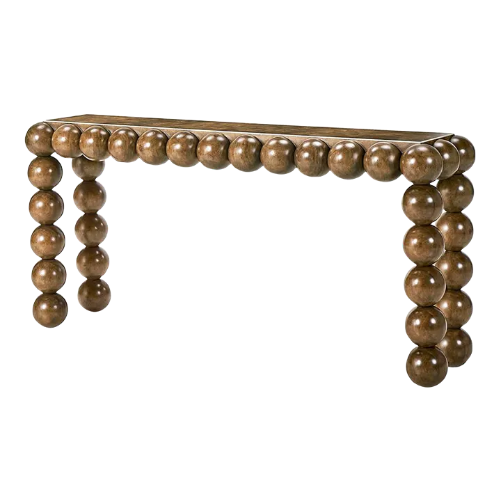 Modern Orbital Hall Table | Chairish