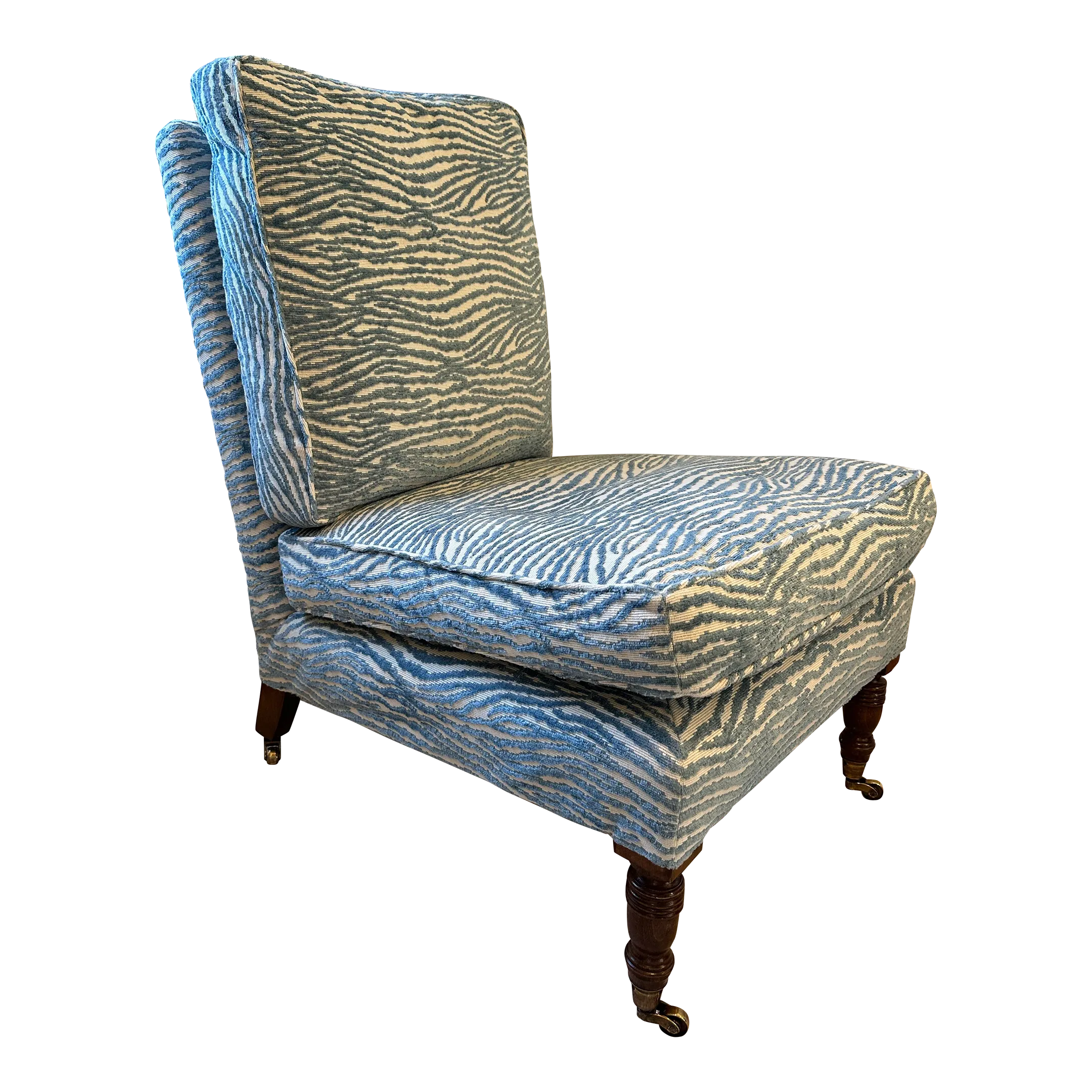 Vaughan Designs Armless Slipper Chair Cowtan & Tout Sargasso Blue ...
