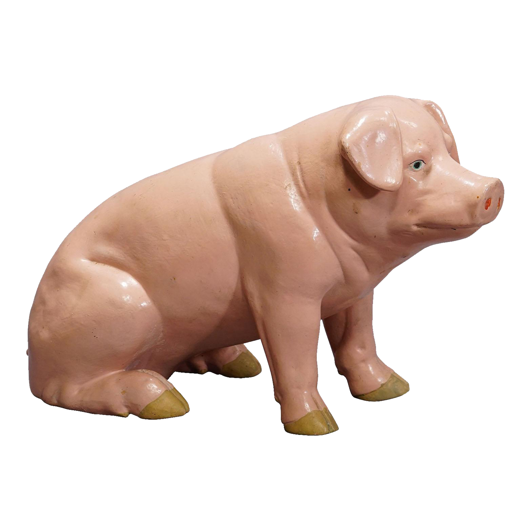 Butchery Window Decoration of a Pig From the 1950s | Chairish