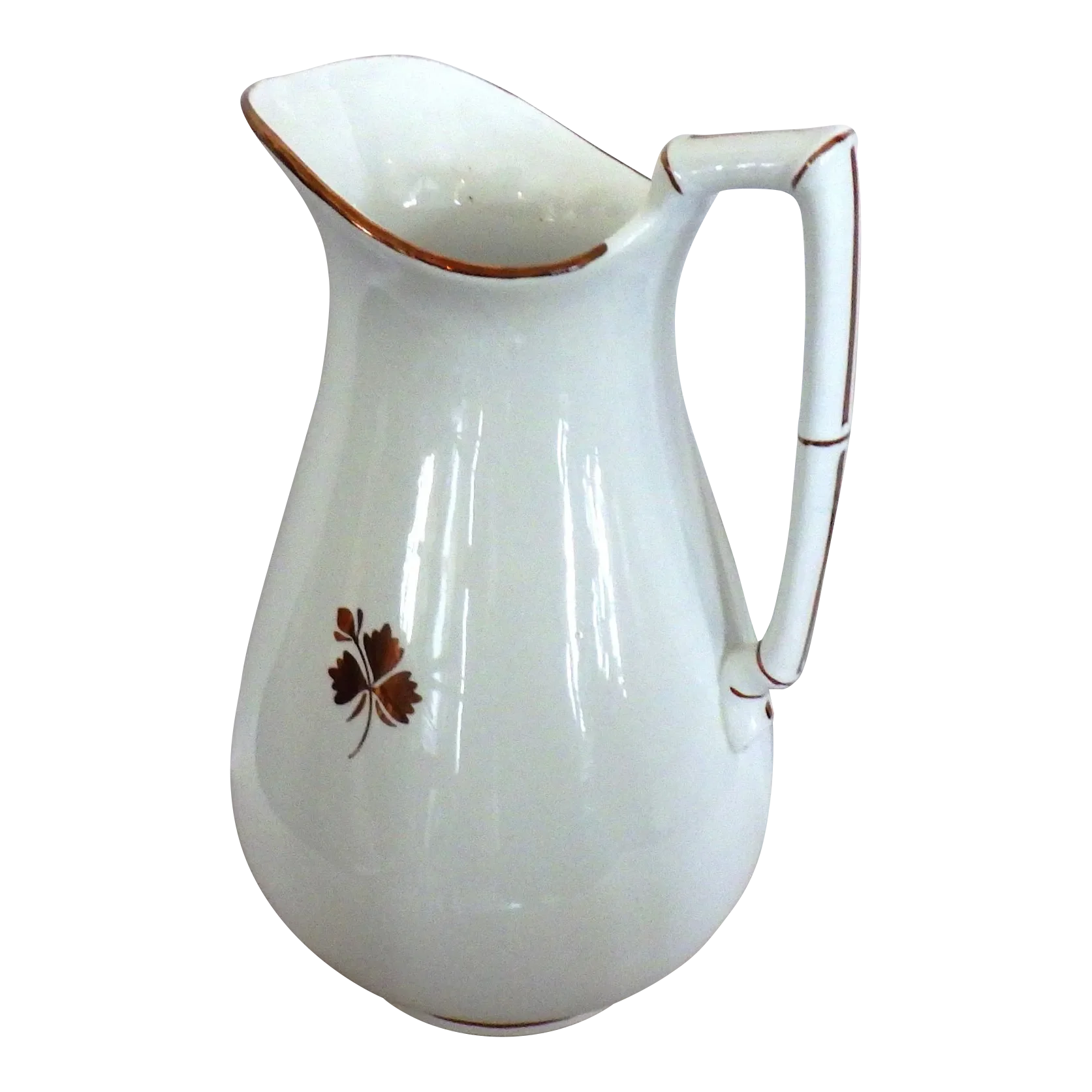 19th Century Ironstone Tea Leaf Pitcher by Alfred Meakin of England ...