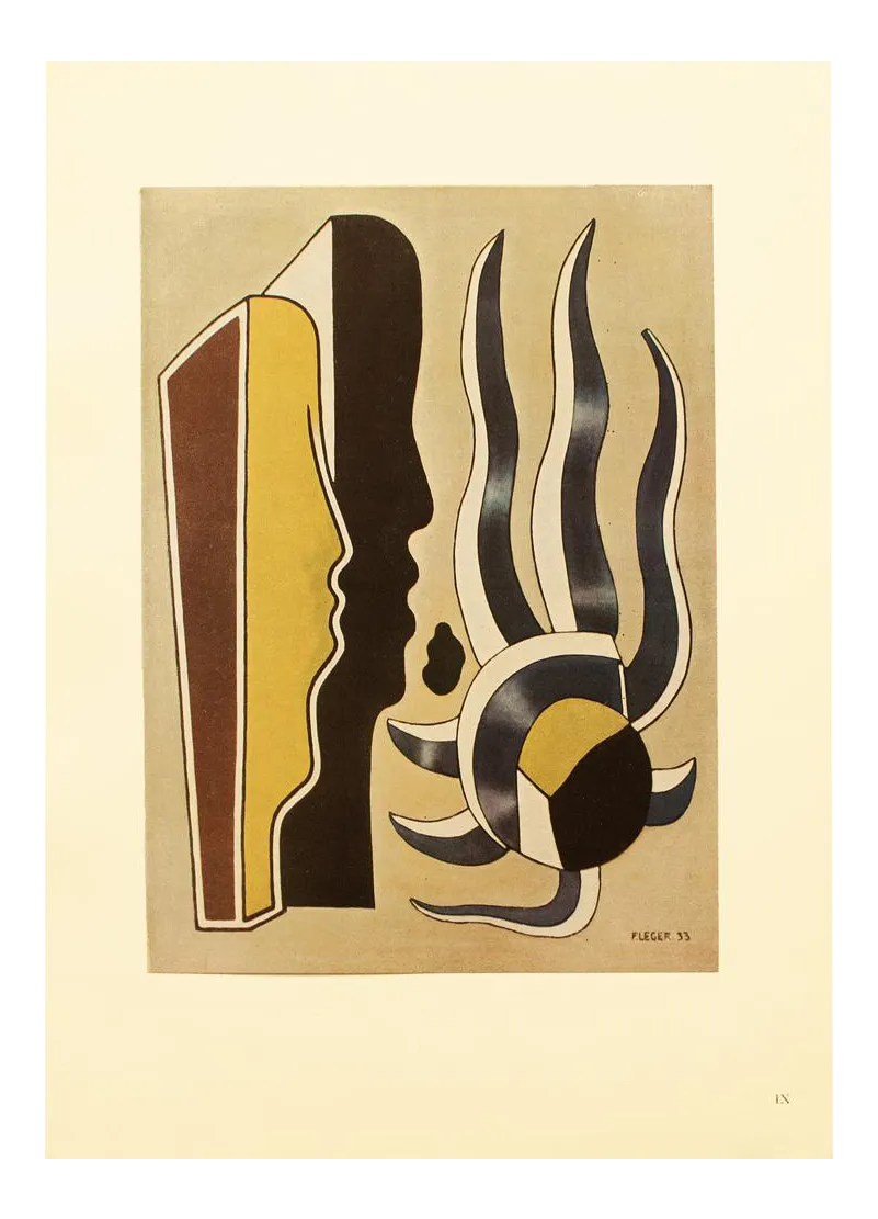 1948 After Fernand Léger "Composition With Two Profiles", First Edition ...