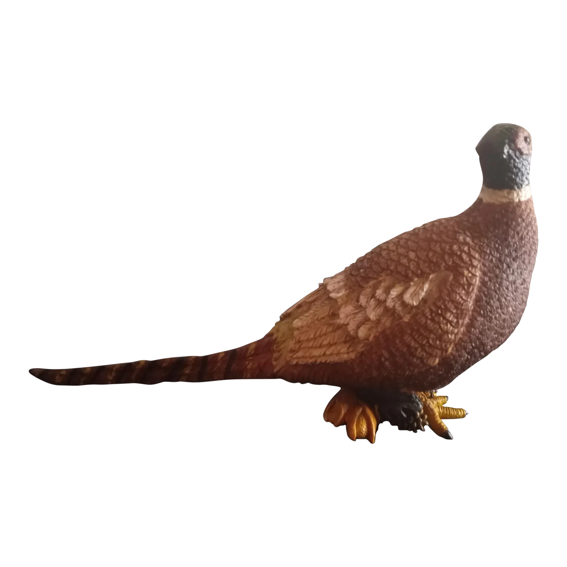1980s Chalkware Pheasant Figurine | Chairish