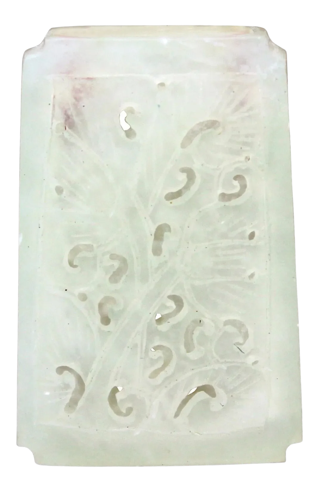 Carved Jade Rectangular Shape Modern Chinese Sachet Bag Perfume Bottle ...