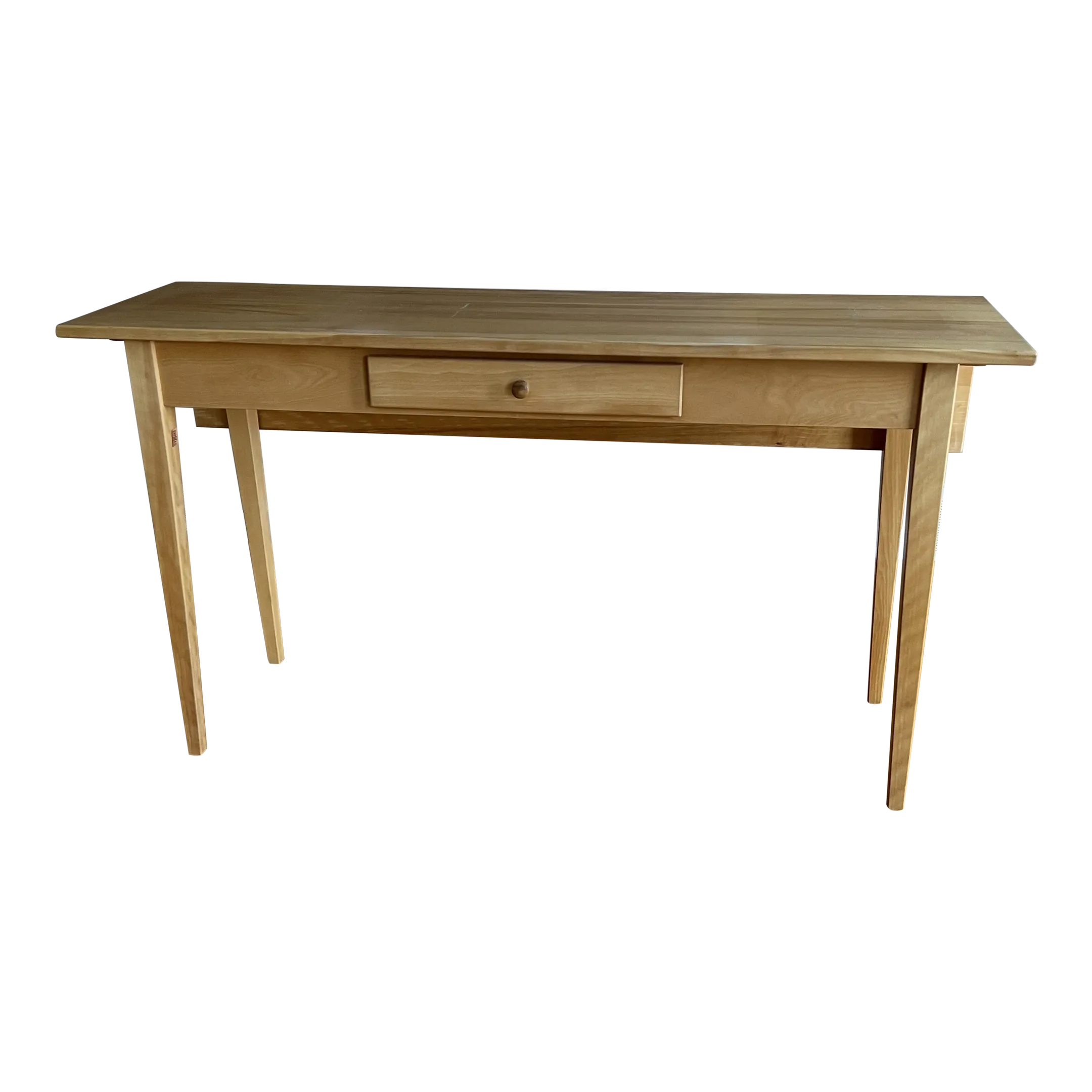 1990s Stickley Furniture Nichols & Stone Maple Drop Leaf Console Table ...